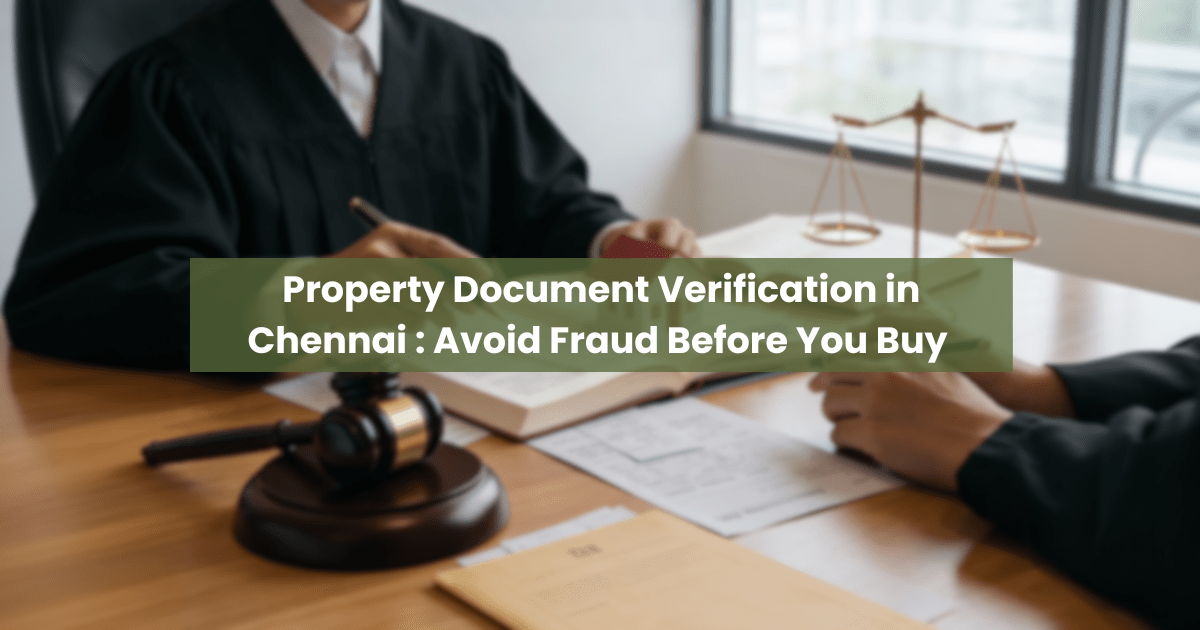Property Document Verification in Chennai | Avoid Fraud Before Buying